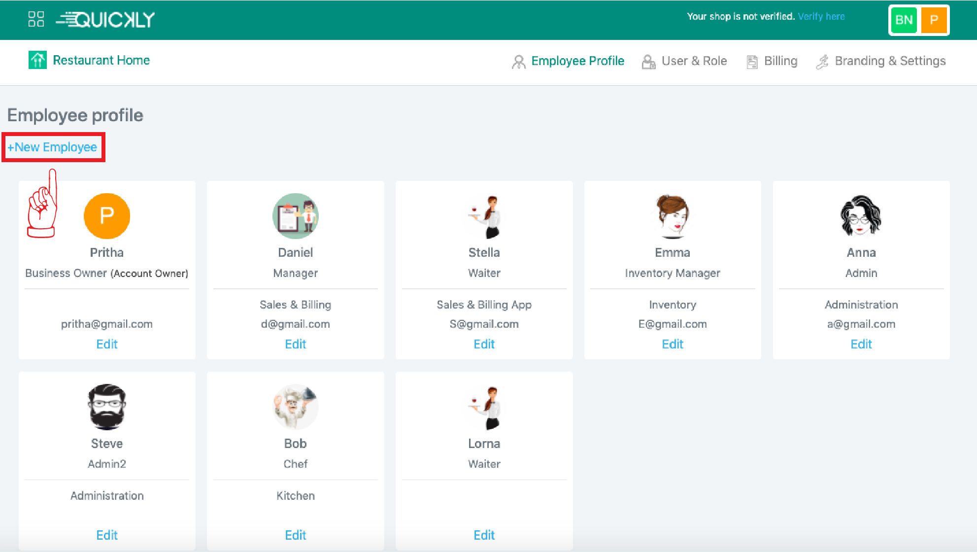 Knowledge Base - Quickly Restaurant