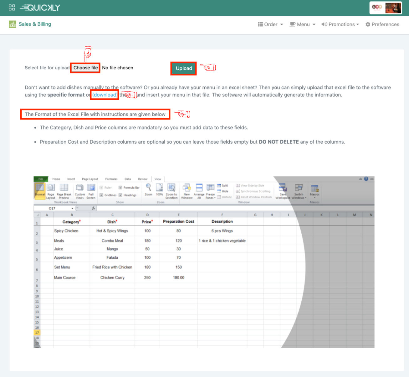 Knowledge Base | Quickly Restaurant